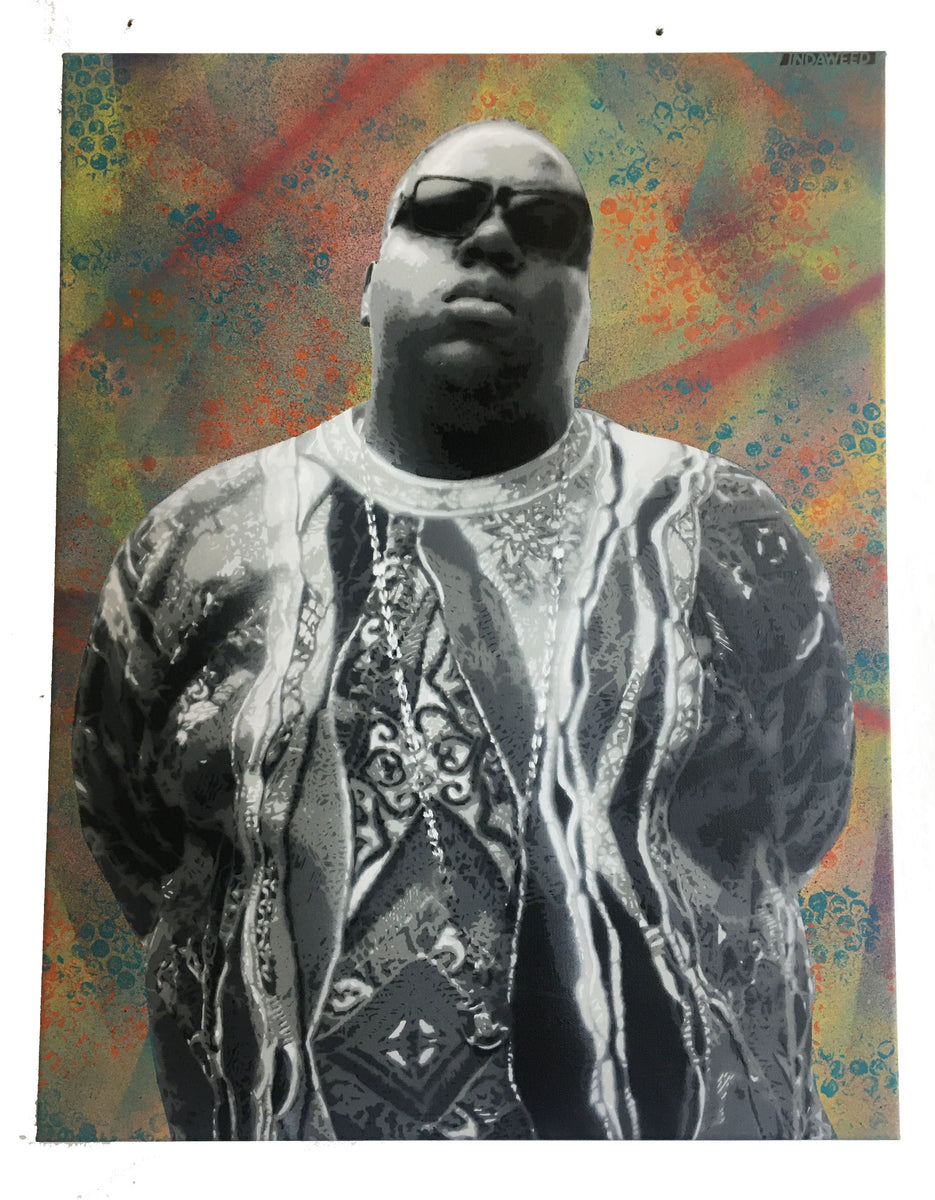 Retrato Notorious BIG - STENCIL – Orégano Salvaje